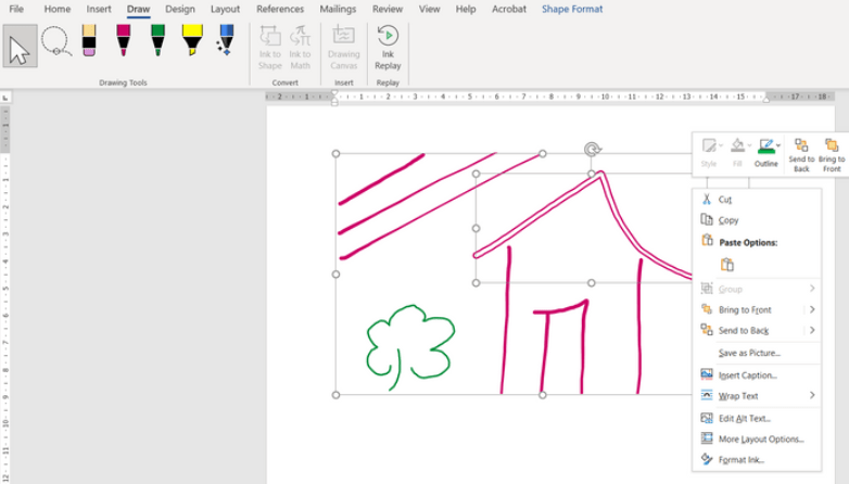 آموزش استفاده از ابزار Pen در مایکروسافت Word - 724پرس